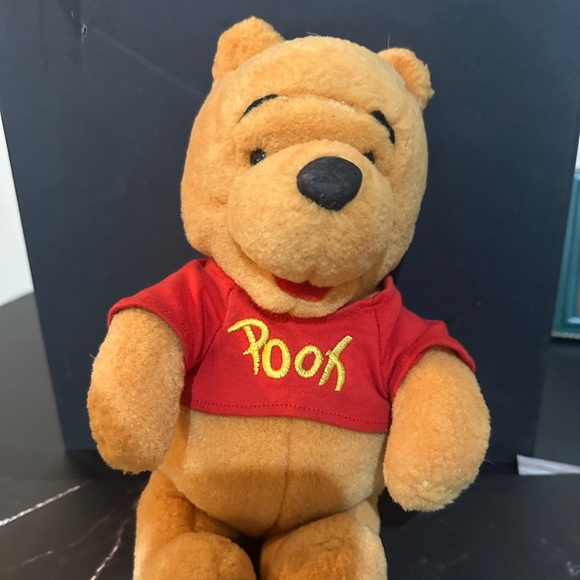 Disney | Toys | Disney Winnie The Pooh Stuffed Animal Red And Tan ...